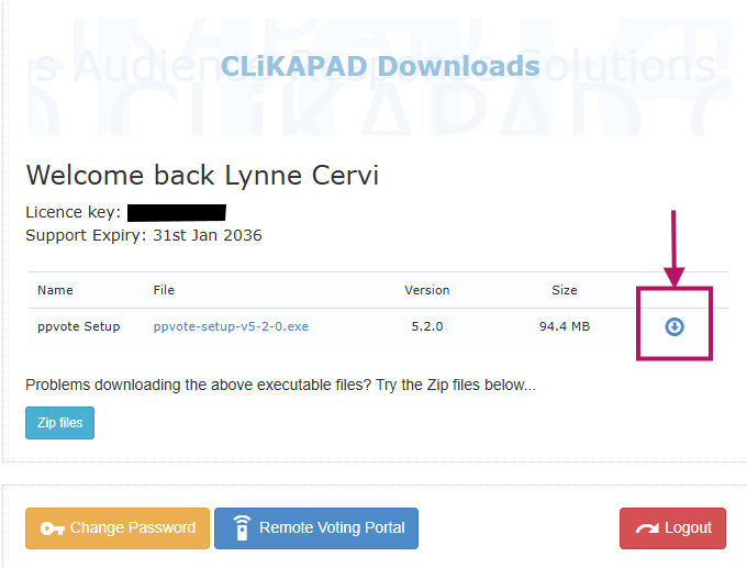 Downloading and installing the voting software